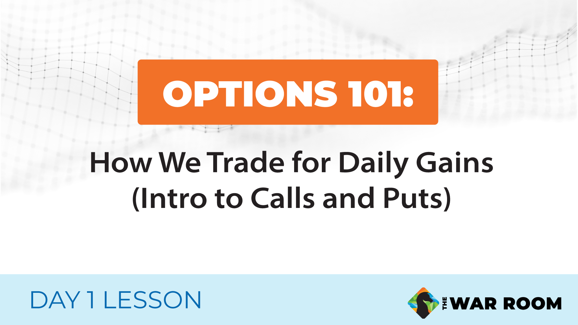 Options 101: How We Trade for Daily Gains - Trade of the Day