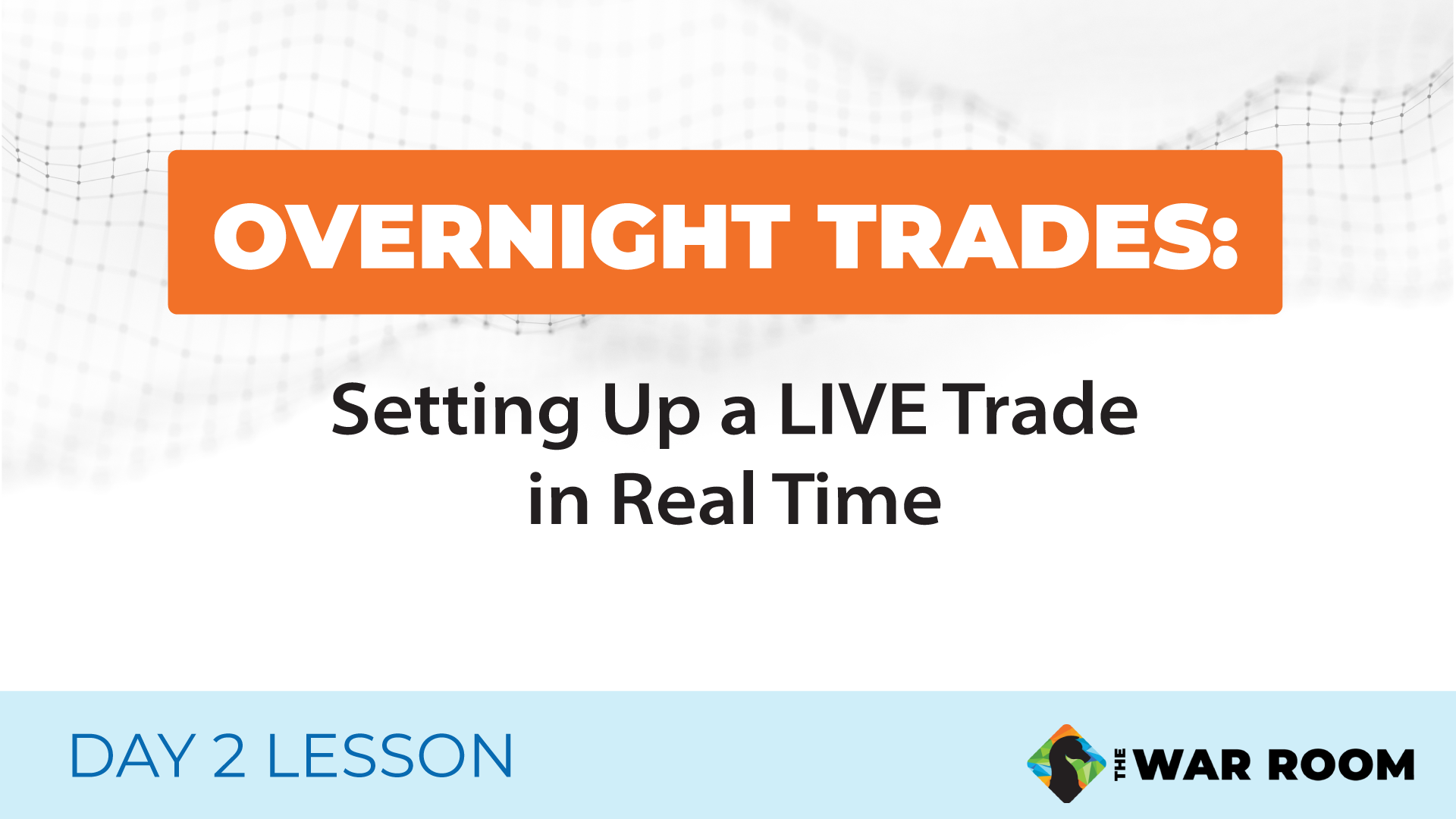 Overnight Trades: Setting Up a LIVE Trade in Real Time - Trade of the Day